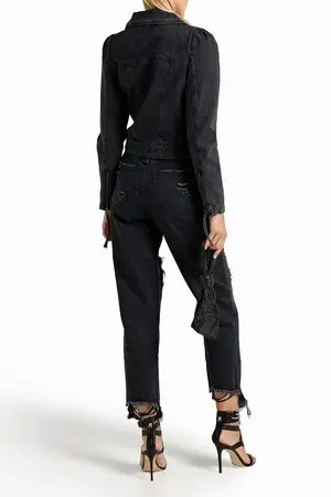 Retrofete Maggie Distressed High-rise Straight-leg Jeans