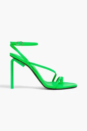 Off-White Allen Neon Leather Sandals - Bright Green