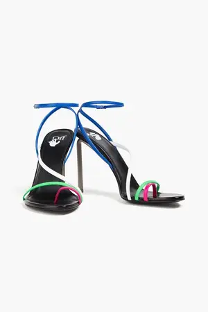 Off-White Allen Colorblock Leather Sandals - Multicolor