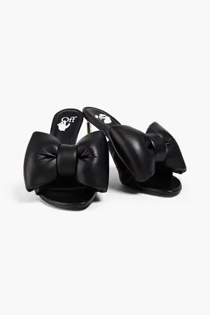 Off-White Allen Bowembellished Leather Mules - Black