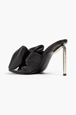 Off-White Allen Bowembellished Leather Mules - Black