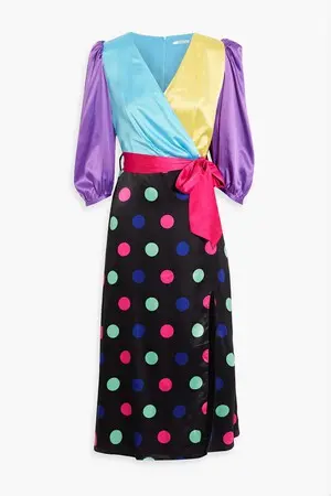 Color Block Polka Dot Dresses