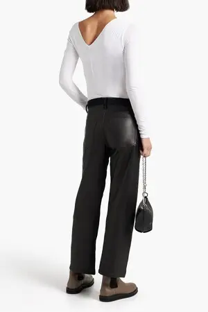 Enza Costa Asymmetrical Stretch-cotton Jersey Top