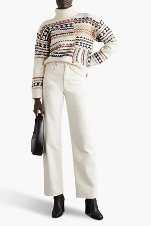 A.L.C. Tate Fair Isle Woolblend Jacquard Turtleneck Sweater