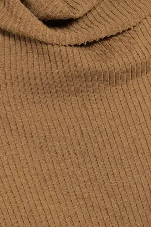 Enza Costa Ribbed Tencel-blend Jersey Turtleneck Top