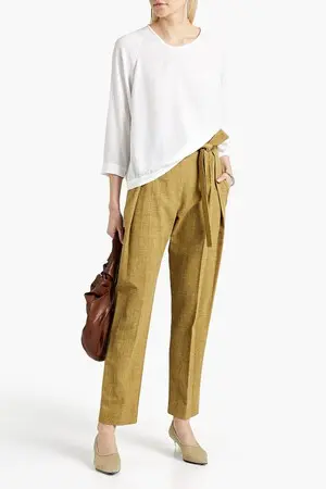 Tibi Twill Blouse With Ring Embellishment