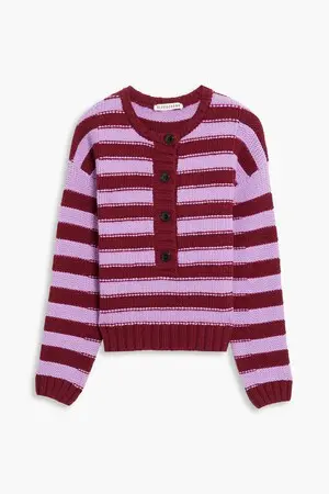 Alexa Chung Striped Wool Sweater