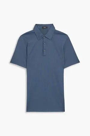 Theory Jacquardknit Cottonblend Polo Shirt
