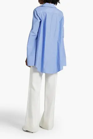 Palmer//harding Striped Cotton-poplin Blouse