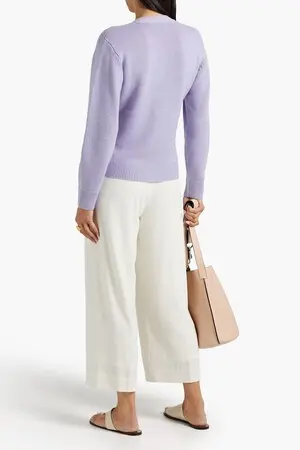 Theory Cashmere Cardigan With Ribbed Trims