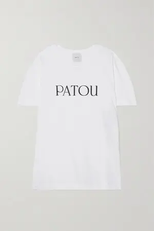 Patou Essential Cotton-jersey T-shirt - White
