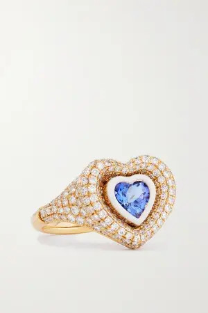 KAMYEN Manaal 2.0 18-karat Gold, Diamond And Tanzanite Ring - Blue