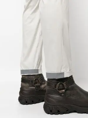 PT TORINO Cream Cotton Blend Trousers - Neutrals
