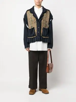 MAISON MARGIELA Layered Paisley-print Poplin Shirt