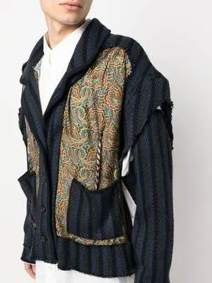 MAISON MARGIELA Layered Paisley-print Poplin Shirt