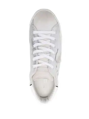 Philippe Model Side-logo Patch Sneakers - Silver