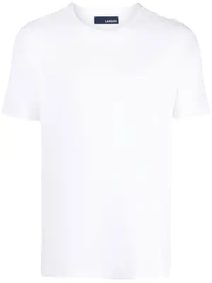 LARDINI Round Neck Short-sleeve T-shirt