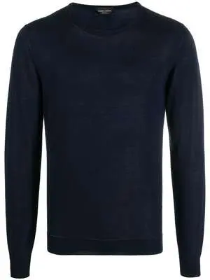 ROBERTO COLLINA Crew-neck Jumper - Blue