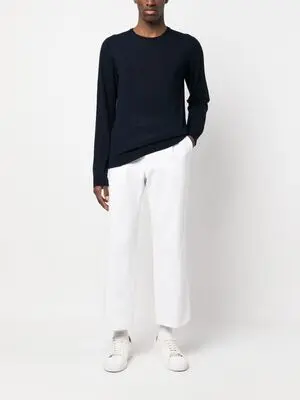 ROBERTO COLLINA Crew-neck Jumper - Blue