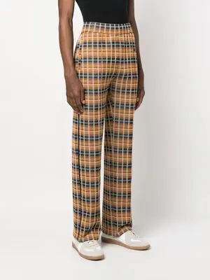 WALES BONNER Check-pattern Trousers