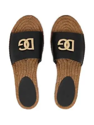 Dolce & Gabbana Dg Logo Espadrilles - Black