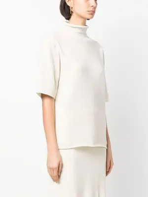 JIL SANDER Short-sleeve Knit Top - Neutrals