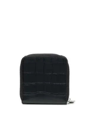 Philipp Plein Mini Crocodile-embossed Leather Wallet