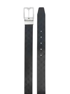 Emporio Armani Calf Leather Buckled Belt - Black