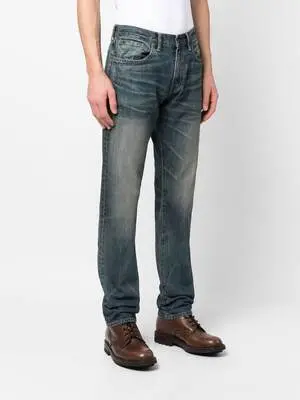 Ralph Lauren Straight-leg Washed Denim Jeans