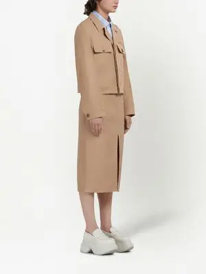 Marni Slit High-waist Midi Skirt