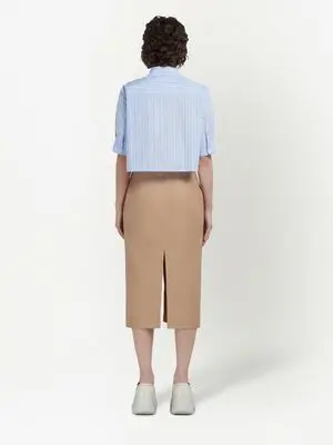 Marni Slit High-waist Midi Skirt
