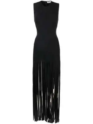 Emilio Pucci Fringed Maxi Dress - Black