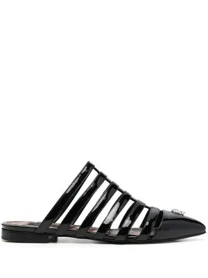 Philipp Plein Vernice Skull-stud Mules