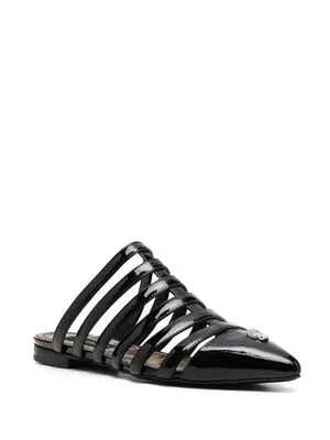 Philipp Plein Vernice Skull-stud Mules
