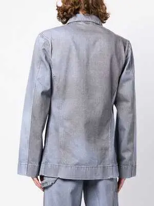 OBJECTS IV LIFE Two-tone Denim Shirt Jacket