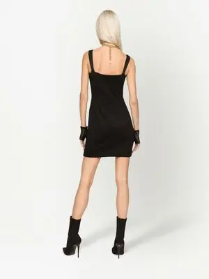 Dolce & Gabbana Logo Plaque Mini Dress