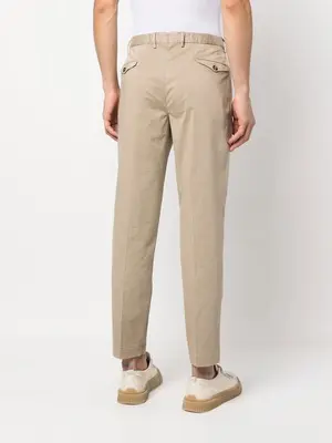 DELL'OGLIO Pleat-detail Tapered-leg Chinos