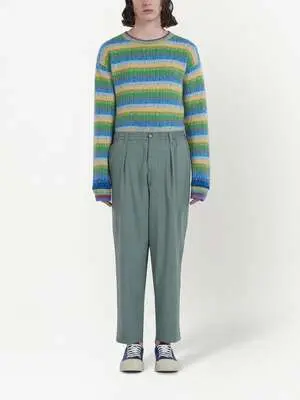 Marni Grid-pattern Mid-rise Pants