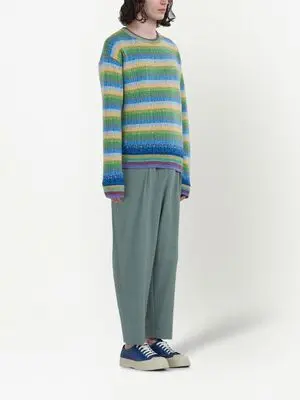Marni Grid-pattern Mid-rise Pants