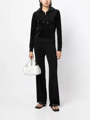 Juicy Couture Robertson Velour Zip Hoodie - Black