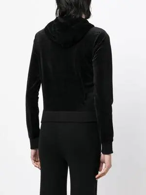 Juicy Couture Robertson Velour Zip Hoodie - Black