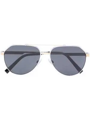 Dolce & Gabbana Pilot-frame Double-bridge Sunglasses - Black