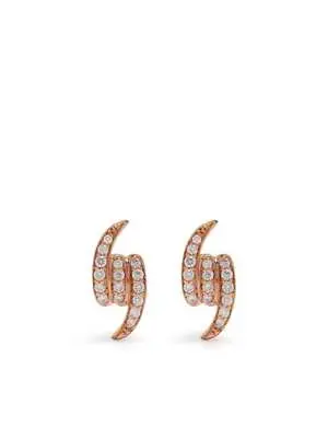 Stephen Webster 18kt Rose Forget Me Not Diamond Stud Earring - Gold