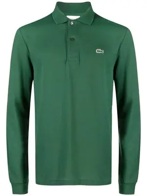 Lacoste Logo-patch Cotton Polo Shirt - Green