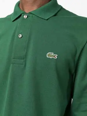 Lacoste Logo-patch Cotton Polo Shirt - Green
