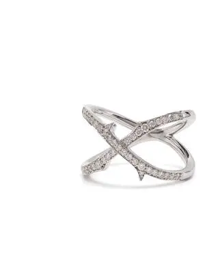 Stephen Webster 18kt White Gold Crossover Diamond Ring