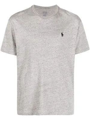 RALPH LAUREN Logo-embroidery Cotton T-shirt