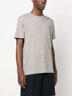 Polo Ralph Lauren Logo-embroidery Cotton T-shirt - Grey