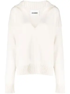 JIL SANDER Knitted Jumper - Neutrals