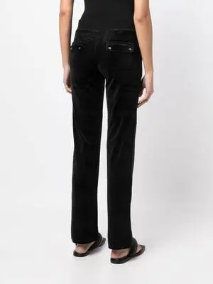 Juicy Couture Del Ray Patch-pocket Velour Sweatpants